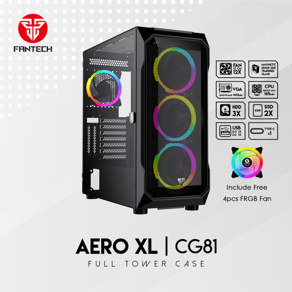 Gaming Casing Fantech CG81 - Build My Gaming PC Best Gaming Case