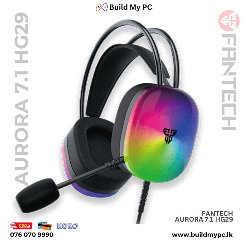 Fantech Aurora RGB 7.1 HG29 RGB Gaming Headset - Build My Gaming PC