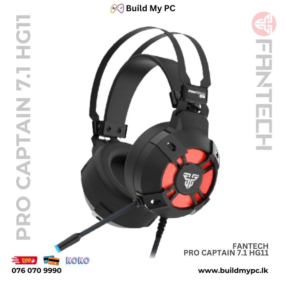 Fantech Pro Captain 7.1 HG11 Gaming Headset - Build My Gaming PC